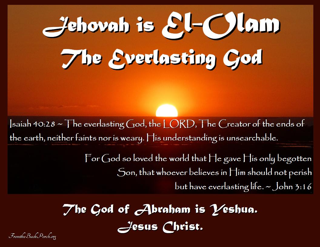 Jehovah Names Of God