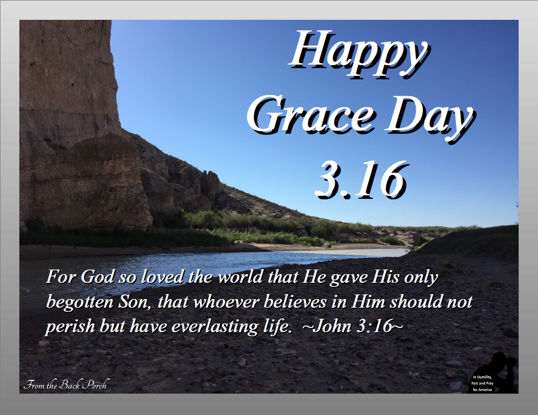 Happy Grace Day – 3.16 | From The Back Porch