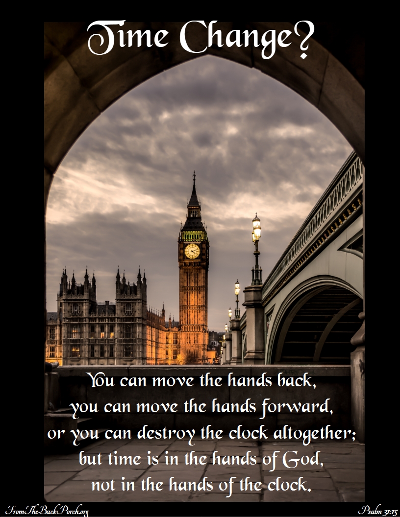 Time Change? | From The Back Porch